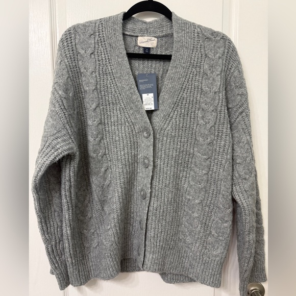 Universal Thread | Sweaters | Universal Thread Gray Cable Knit Cardigan ...